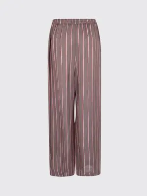 THE FRANKIE SHOP High-waisted Striped Silk-blend Palazzo Trousers