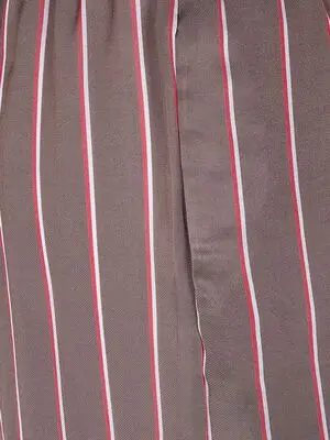 THE FRANKIE SHOP High-waisted Striped Silk-blend Palazzo Trousers