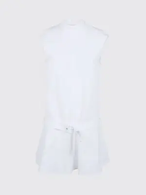 SEMICOUTURE Sleeveless High Neck Dress With Belt