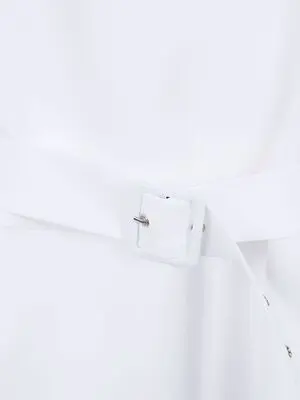 SEMICOUTURE Sleeveless High Neck Dress With Belt