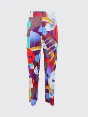 Issey Miyake Pleated Trousers - Red