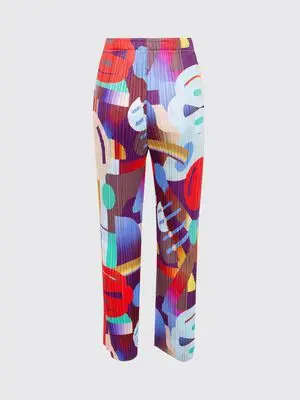 Issey Miyake Pleated Trousers - Red