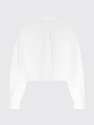 Alexander Wang Long-sleeved Stretch-cotton Shirt - White