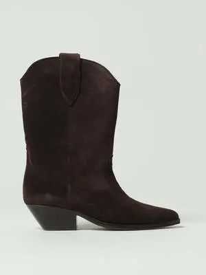 Isabel Marant Étoile Duerto Suede Mid-calf Western Boots - Brown