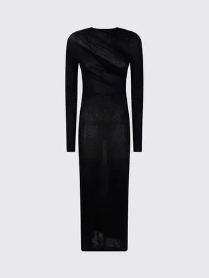 Paloma Wool Draped Slim Fit Organic Cotton Midi Dress