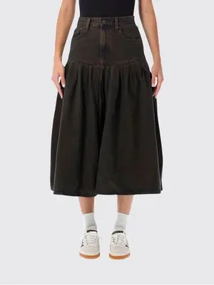 LEVI'S Levi's High-Waisted A-Line Denim Midi Skirt Black