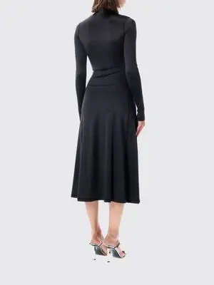 DIESEL® Long Sleeve High Neck Midi Dress