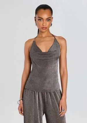 SEROYA Esmerelda Metallic Knit Top