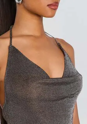 SEROYA Esmerelda Metallic Knit Top