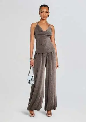 SEROYA Esmerelda Metallic Knit Pant