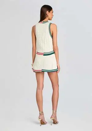 SEROYA Pearson Skirt - Eggshell Varsity