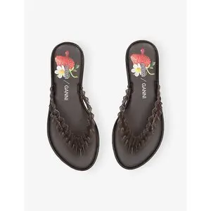 GANNI X Melissa Branded Pvc Flip-flops