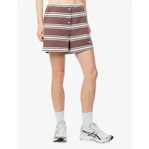 4TH & RECKLESS Emily Striped Stretch-cotton Shorts