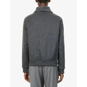 Corneliani Collared Wool-blend Bomber Jacket