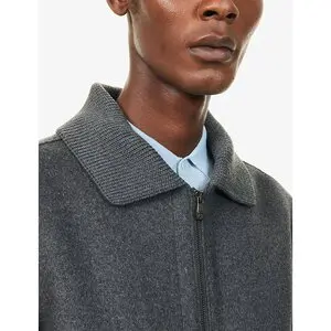 Corneliani Collared Wool-blend Bomber Jacket