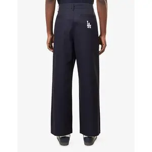 New Era La Dodgers Mlb Embroidered Cotton Chino Trousers
