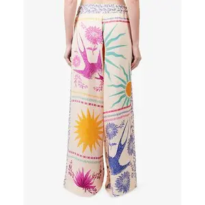 Agua Bendita Janis Wide-leg Woven Trousers