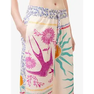 Agua Bendita Janis Wide-leg Woven Trousers
