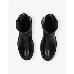 Officine Creative Bulla Leather Lug Boots