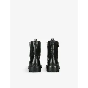 Officine Creative Bulla Leather Lug Boots