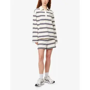 4TH & RECKLESS Astra Striped Stretch-cotton Rugby Top