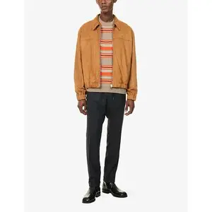 Paul Smith Collared Suede Bomber Jacket