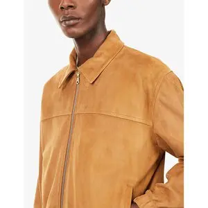 Paul Smith Collared Suede Bomber Jacket