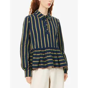 DAMSON MADDER Kinsley Striped Cotton Shirt