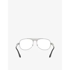 Versace Ve1319 Pilot-frame Metal Optical Glasses