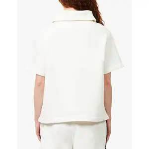 4TH & RECKLESS Eleni Brand-embroidered Cotton Polo Top