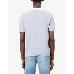 NOBL Hugo Contrast-collar Knitted Polo Shirt