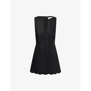 Faithfull The Brand Alondra Linen Mini Dress - Black