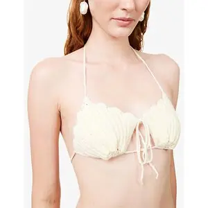 Agua Bendita Catina Crochet Bikini Top