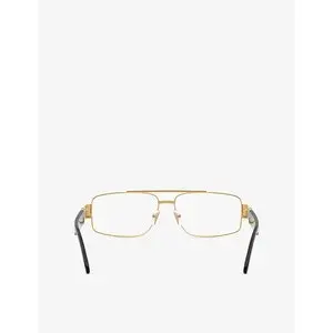 Versace Ve1317 Rectangle-frame Metal Sunglasses
