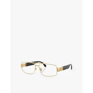 Versace Ve1317 Rectangle-frame Metal Sunglasses