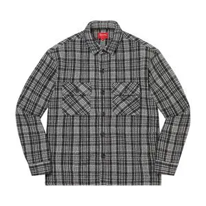 Supreme Heavy Flannel Shirt - Black