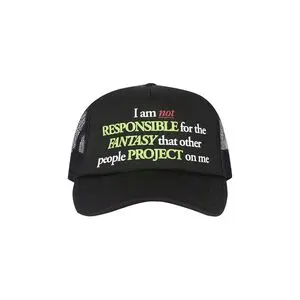 PLEASURES Responsible Trucker Hat - Black
