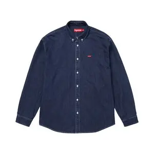 Supreme Small Box Denim Shirt 'indigo - Blue