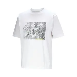 Arc'teryx Kragg Cotton Lithographica T-shirt - White