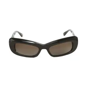 Balenciaga Diva Rectangle Sunglasses 'dark Chocolate - Brown
