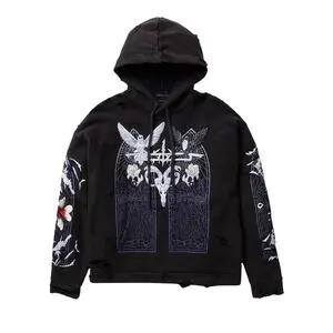 WHO DECIDES WAR Epitome Hoodie 'coal - Black