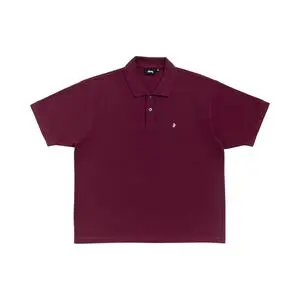 StÜssy Classic Pique Polo 'plum - Red