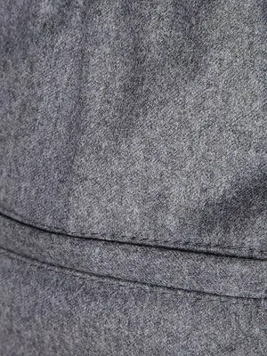 Brunello Cucinelli Leisure Fit Wool Flannel Drawstring Pants - Grey