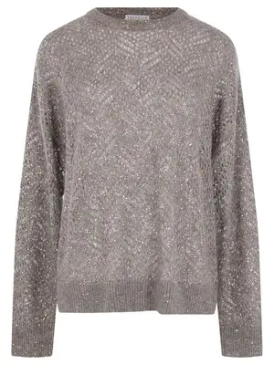Brunello Cucinelli Crew Neck Sweater - Grey
