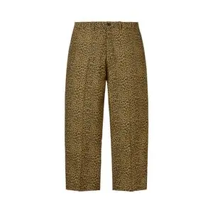 Supreme Leopard Wool Trouser - Tan