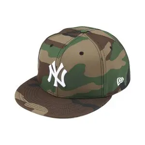 Supreme X New York Yankees New Era 'woodland Camo - Brown