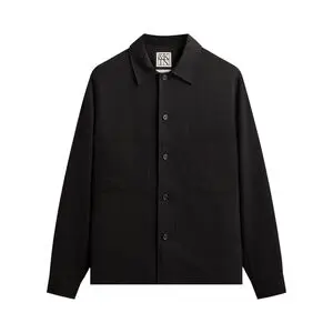 Kith Kin Textured Viscose Ace Buttondown - Black