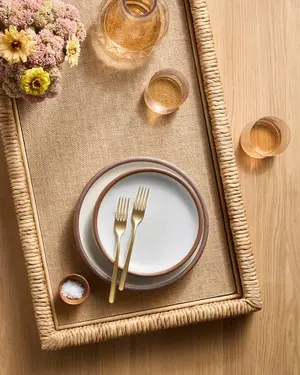 Quince Handwoven Rectangular Decorative Tray