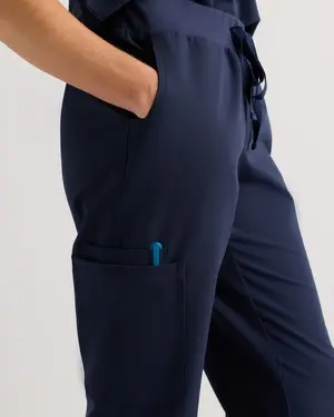 Quince Aeraflex Scrub Cargo Pants - Deep Navy