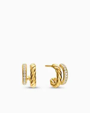 David Yurman Yellow Gold Earrings